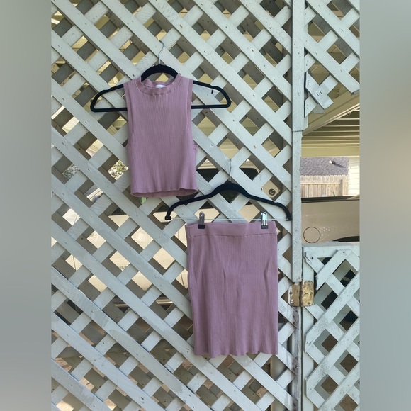 Aritzia | Pants & Jumpsuits | Aritzia Wilfred Two Piece Ribbed Set ...